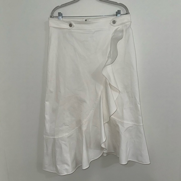 Goop | Skirts | G Label Goop Ripley White Ruffle Skirt Sz 2 T4 | Poshmark
